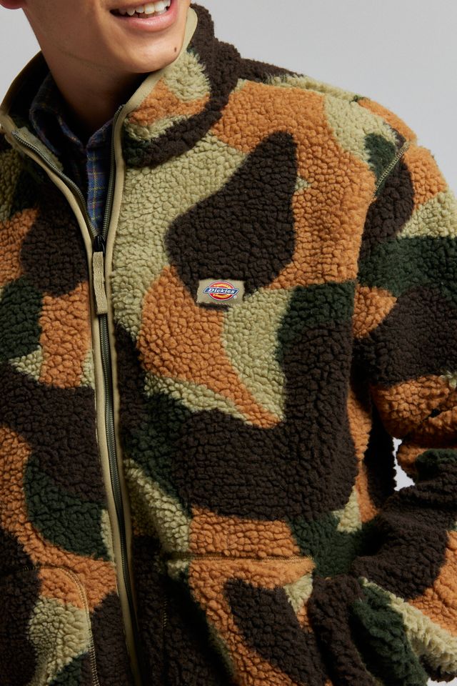 Dickies Allover Print Fleece Full Zip Jacket | Urban Outfitters