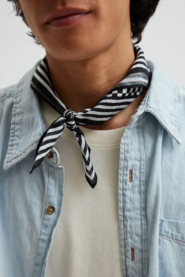 Check & Stripe Mix Bandana | Urban Outfitters