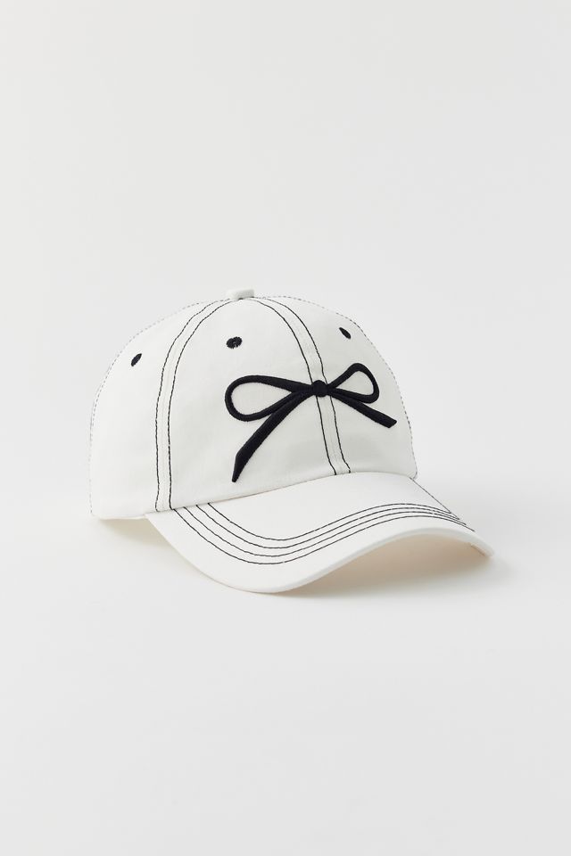 Contrast Stitched Bow Baseball Hat | Urban Outfitters Canada