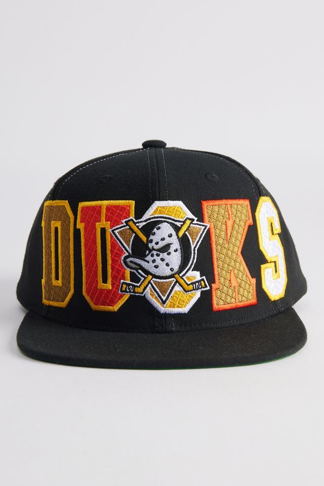 Mitchell & Ness Anaheim Ducks Varsity Bust Snapback Hat | Urban Outfitters Mitchell & Ness Anaheim Ducks Varsity Bust Snapback Hat | Urban Outfitters