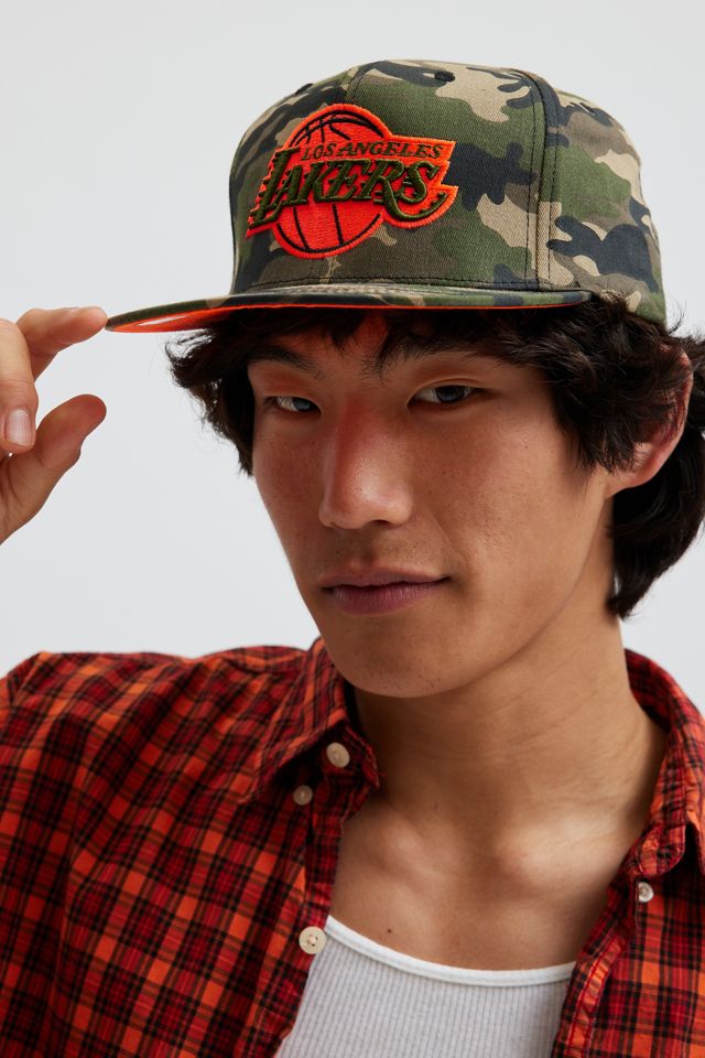 Mitchell & Ness NBA Los Angeles Lakers Camo Pop Snapback Hat | Urban ...