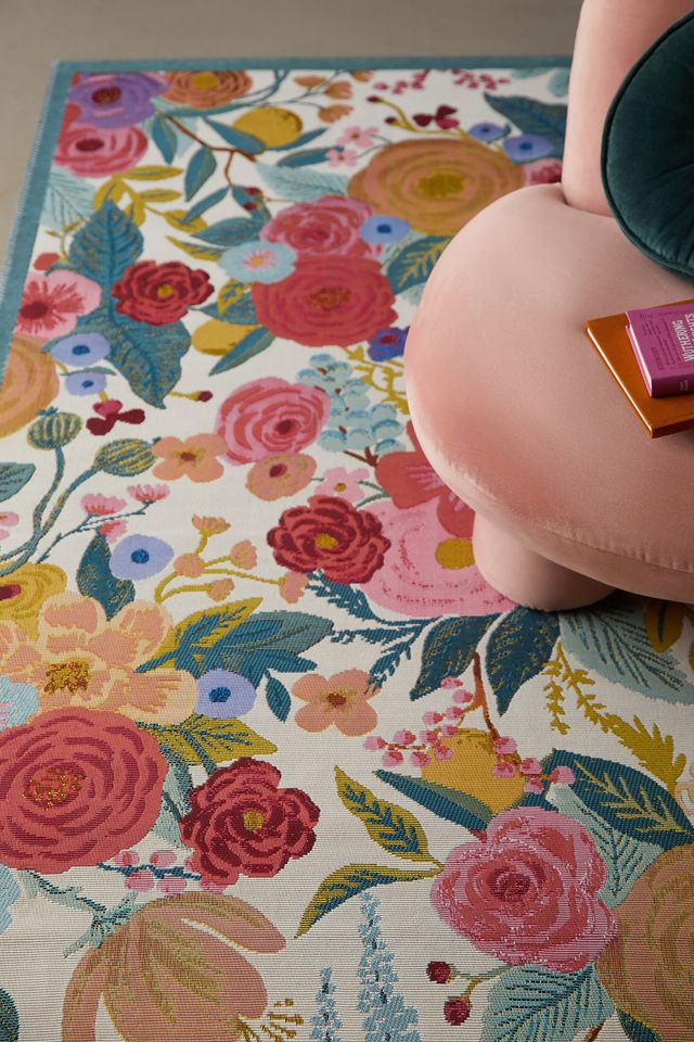 Rifle Paper Co. X Loloi Garden Performance Rug | Urban Outfitters