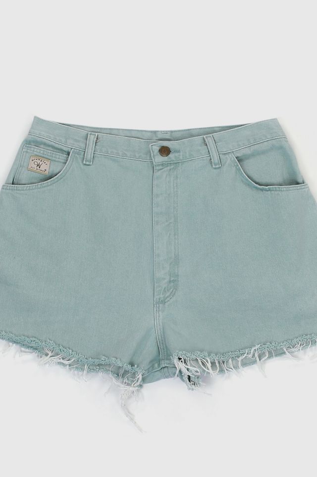 Vintage 90s Mint Green Distressed Shorts | Urban Outfitters