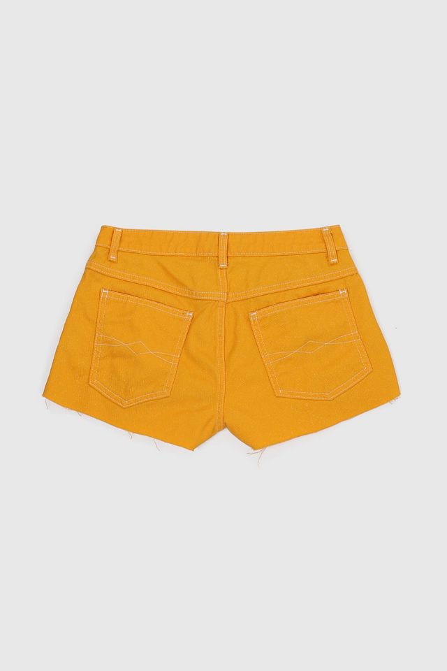 Vintage Y2K Low Rise Yellow Shorts | Urban Outfitters