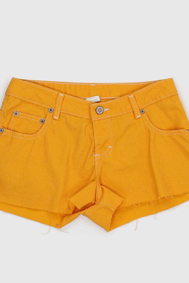 Vintage Y2K Low Rise Yellow Shorts | Urban Outfitters