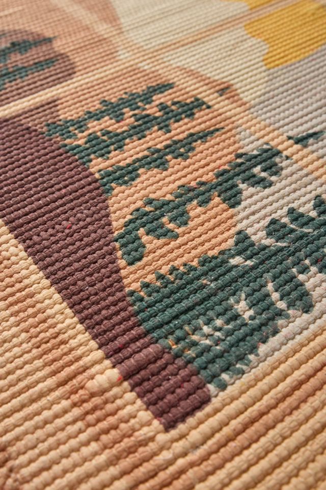 Window Scene Screen Printed Rug | Urban Outfitters