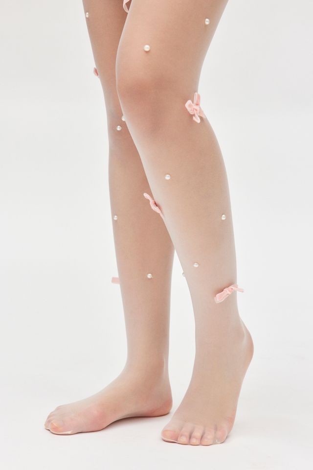 3D Bow Tights | Urban Outfitters