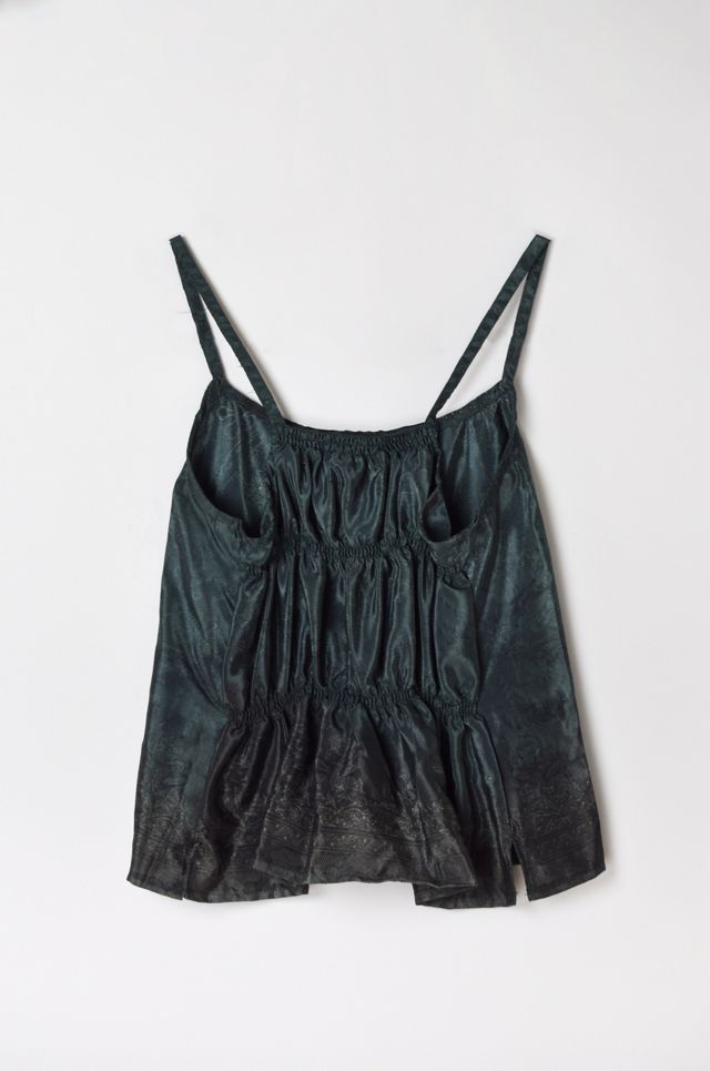 Vintage Y2k Dark Green Ombre Printed Tank Top | Urban Outfitters