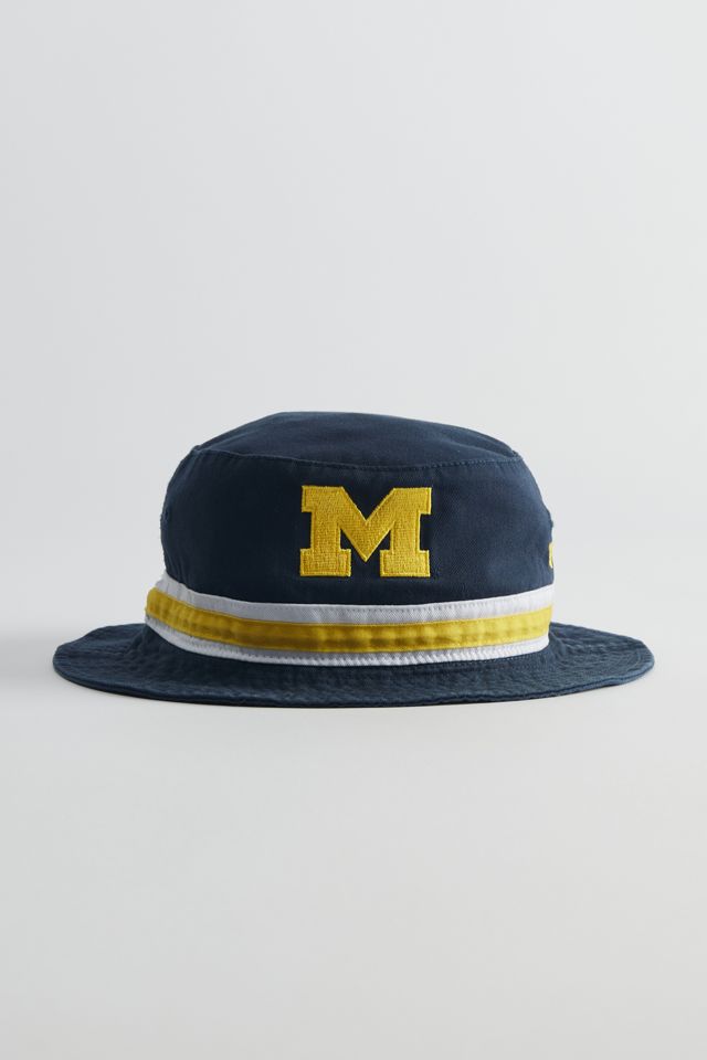 '47 Brand NCAA University Of Michigan Striped Bucket Hat | Urban Outfitters