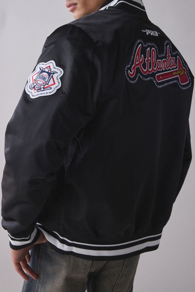 Pro Standard MLB Atlanta Braves Satin Bomber Jacket | Urban Outfitters ...