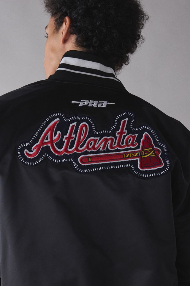 Pro Standard MLB Atlanta Braves Satin Bomber Jacket | Urban Outfitters