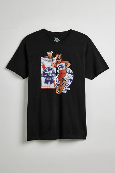 Pabst Blue Ribbon Cool Blue Surfer Tee | Urban Outfitters