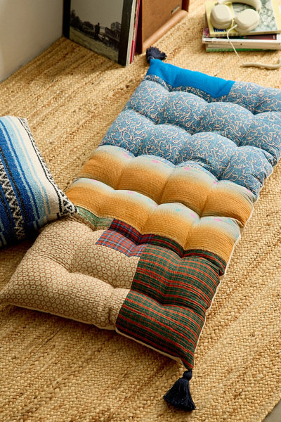 ReMADE By UO Remnants Nirvana Floor Pillow | Urban Outfitters