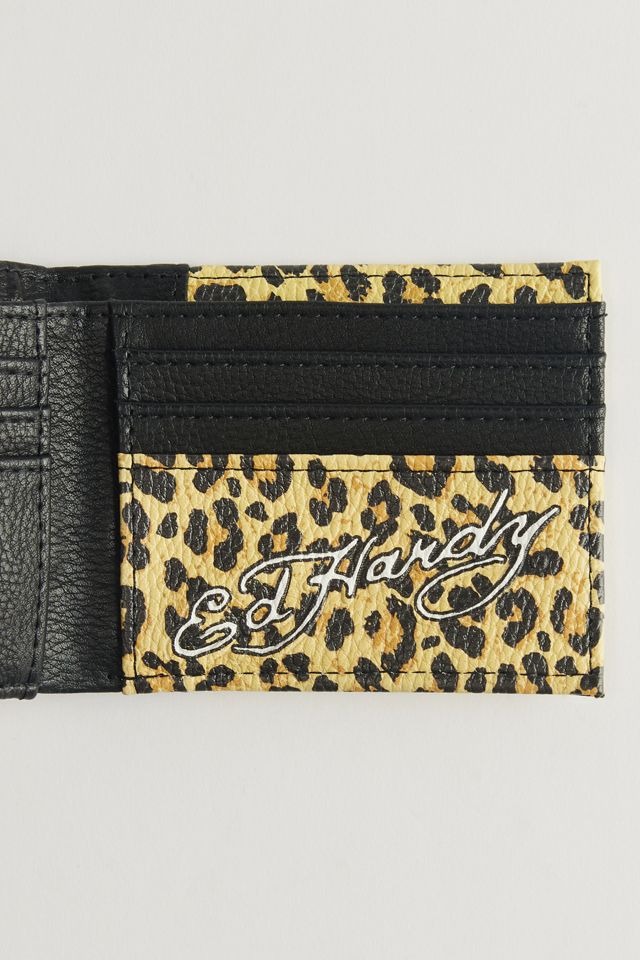 Ed Hardy Studded Leopard Wallet | Urban Outfitters