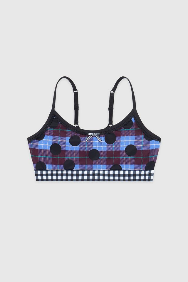 Strawberry Western Plaid Mimi Sports Bra | Urban Outfitters