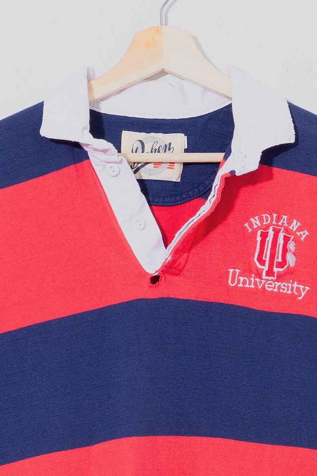 Vintage 1990s Distressed Indiana University Rugby Shirt | Urban Outfitters