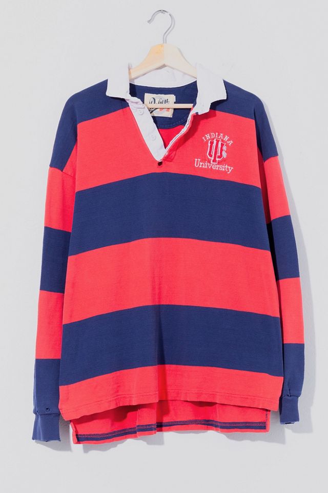 Vintage 1990s Distressed Indiana University Rugby Shirt | Urban Outfitters