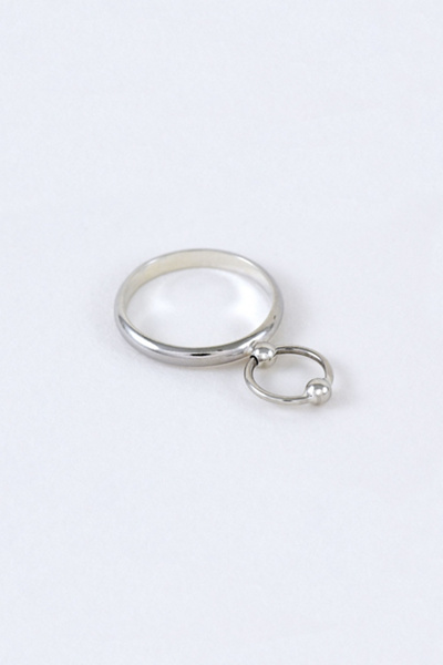 Soft Blonde Pierced Ring | Urban Outfitters