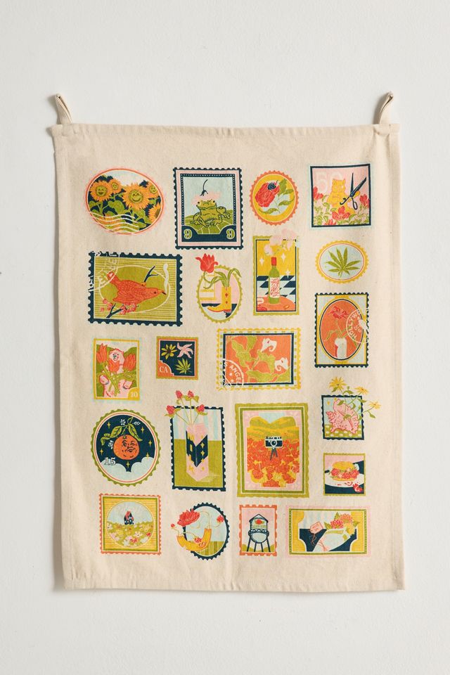 Modern Chart Printed Tapestry | Urban Outfitters