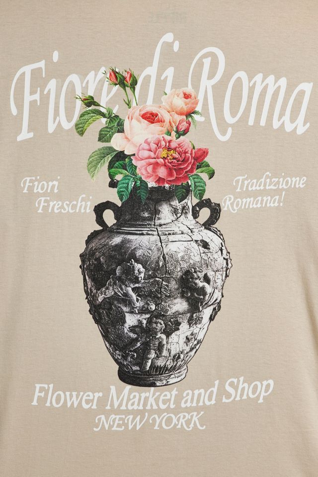 Roma Flower Market Tee | Urban Outfitters