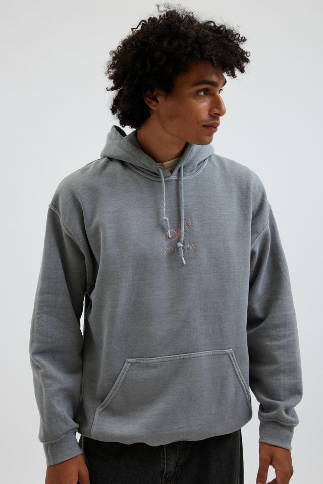 Scorpio Zodiac Embroidered Hoodie Sweatshirt | Urban Outfitters Canada