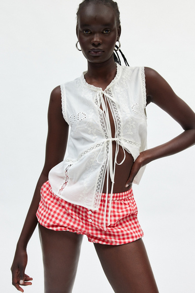 Frankies Bikinis Cider Gingham Bloomer Shorts | Urban Outfitters