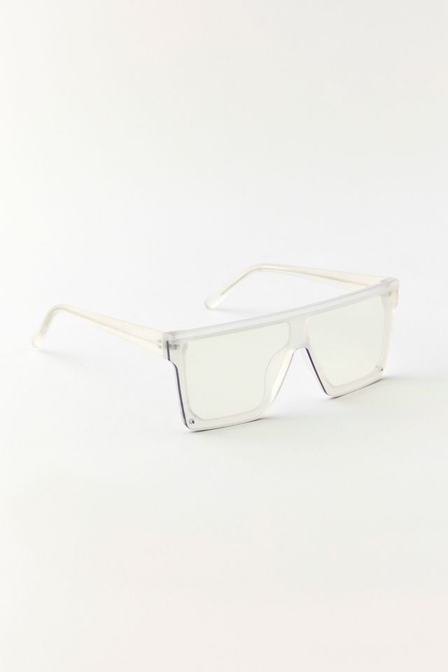 Upper Hand Square Aviator Blue Light Glasses | Urban Outfitters