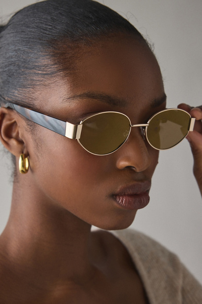 Agent Slim Oval Sunglasses | Urban Outfitters