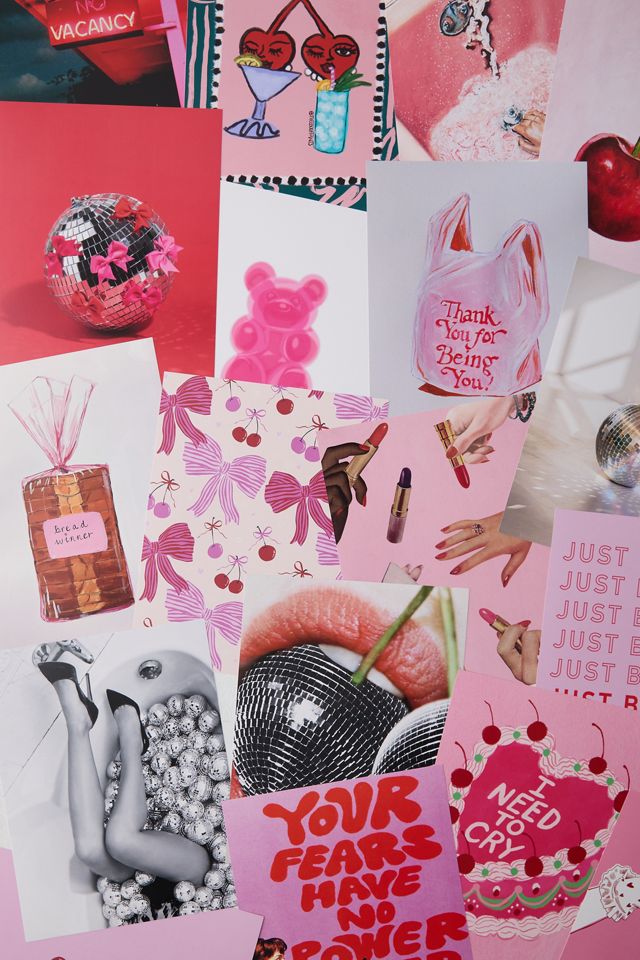 Pink Art Print Collage Kit | Urban Outfitters