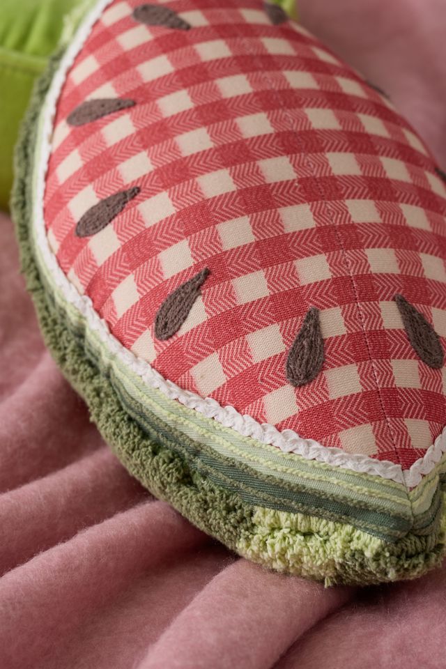 Watermelon Gingham Throw Pillow | Urban Outfitters