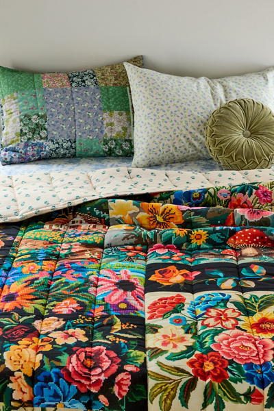Floral Needlepoint Quilt | Urban Outfitters