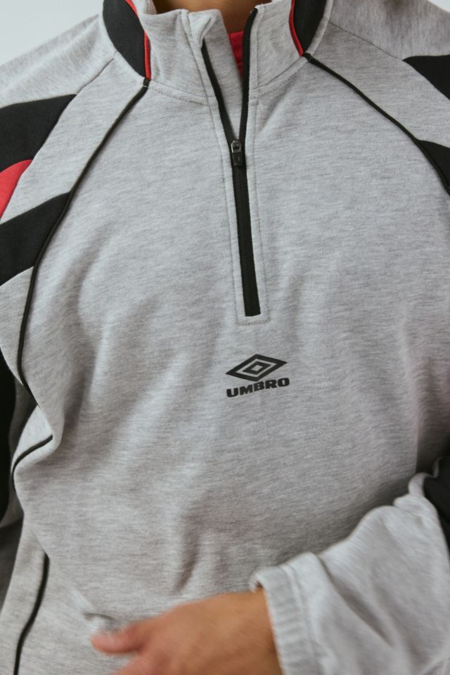 Umbro Striped Quarter Zip Sweatshirt | Urban Outfitters Umbro Striped Quarter Zip Sweatshirt | Urban Outfitters