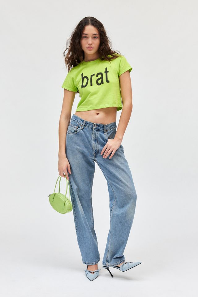 Charli XCX UO Exclusive Brat Graphic Baby Tee | Urban Outfitters