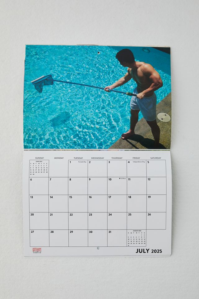 Sexy Men Doing Chores 2025 Wall Calendar | Urban Outfitters