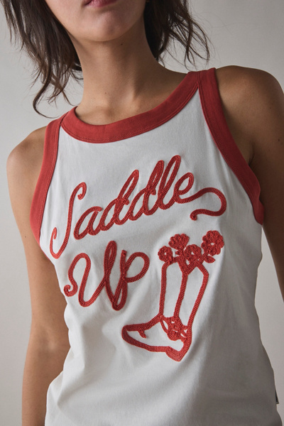Wrangler Saddle Up Graphic Ringer Tank Top | Urban Outfitters