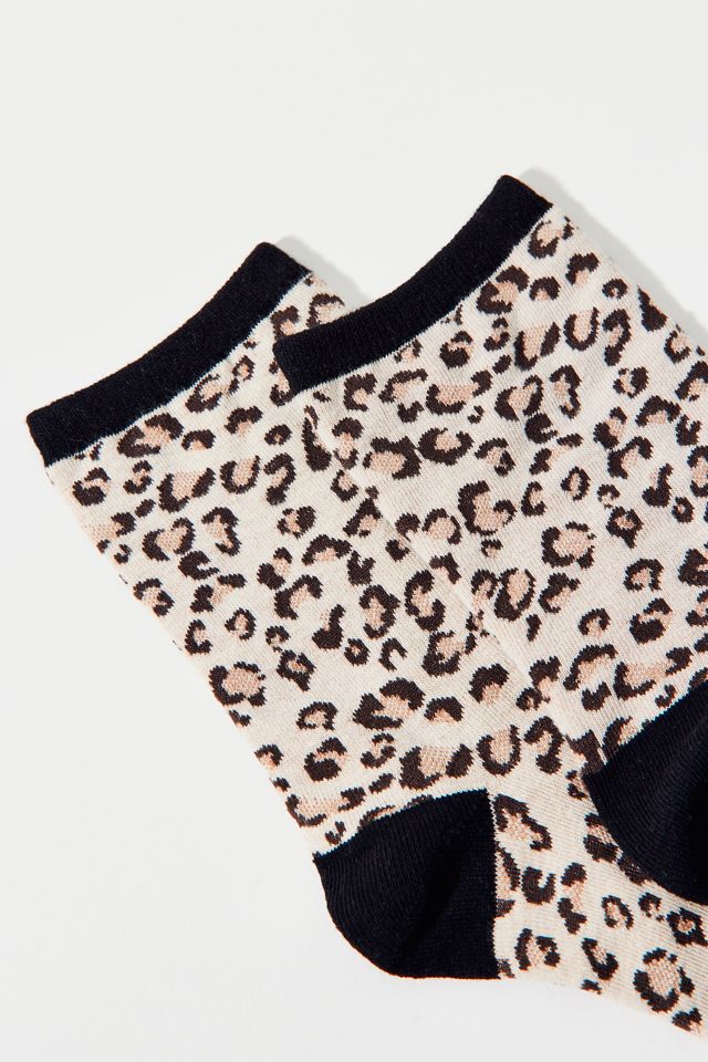 Leopard Print Crew Sock | Urban Outfitters Canada