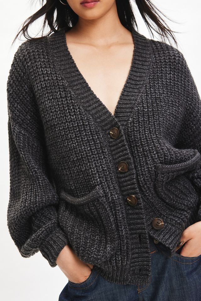 BDG Vini Chunky Knit Oversized Cardigan | Urban Outfitters