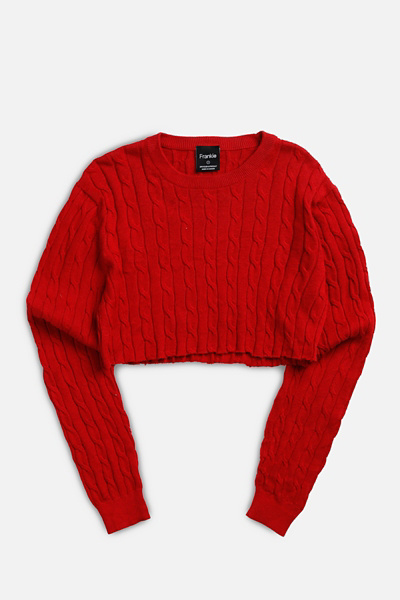 Frankie Collective Rework Crop Knit Sweater 036 | Urban Outfitters
