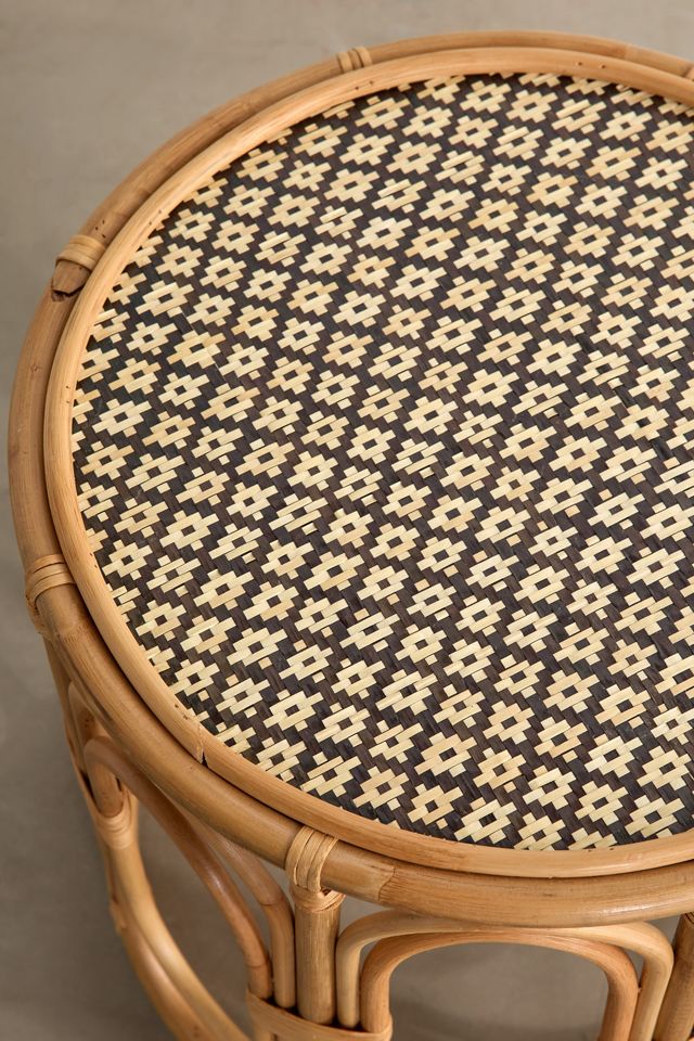 Karoline Round Rattan Side Table | Urban Outfitters