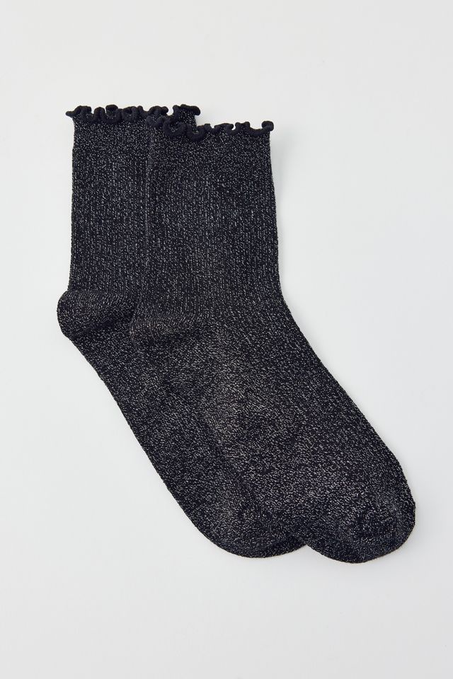 Shimmer Ruffle Sock | Urban Outfitters