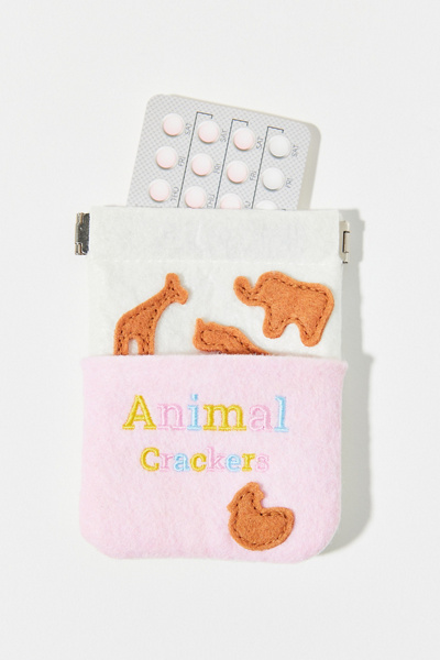 Animal Cracker Felt Pill Pouch | Urban Outfitters