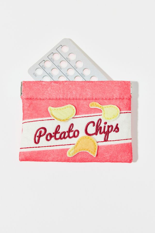 Potato Chip Felt Pill Pouch | Urban Outfitters
