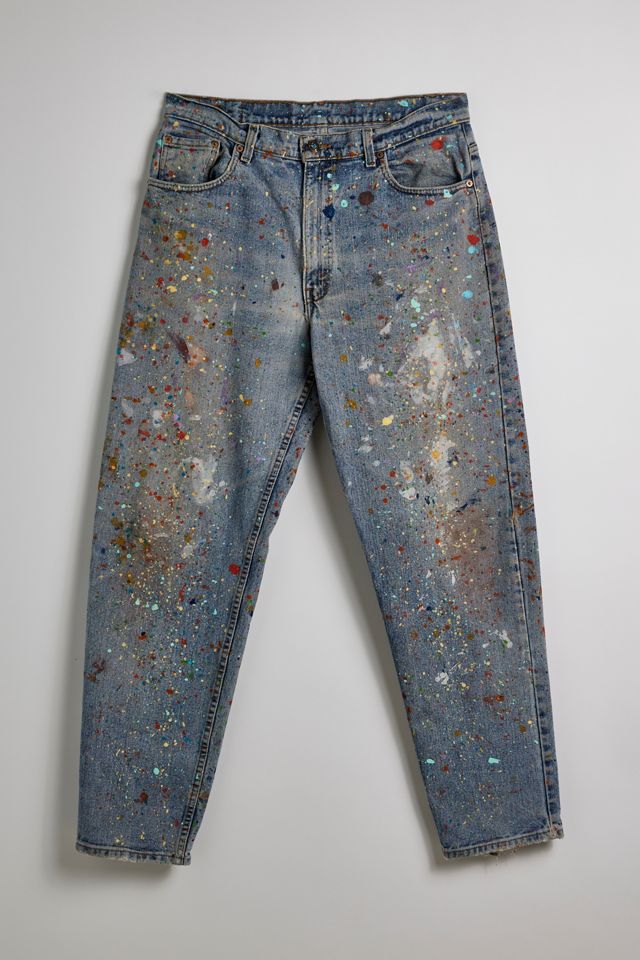 Vintage Paint Splatter Size 34 Jean | Urban Outfitters