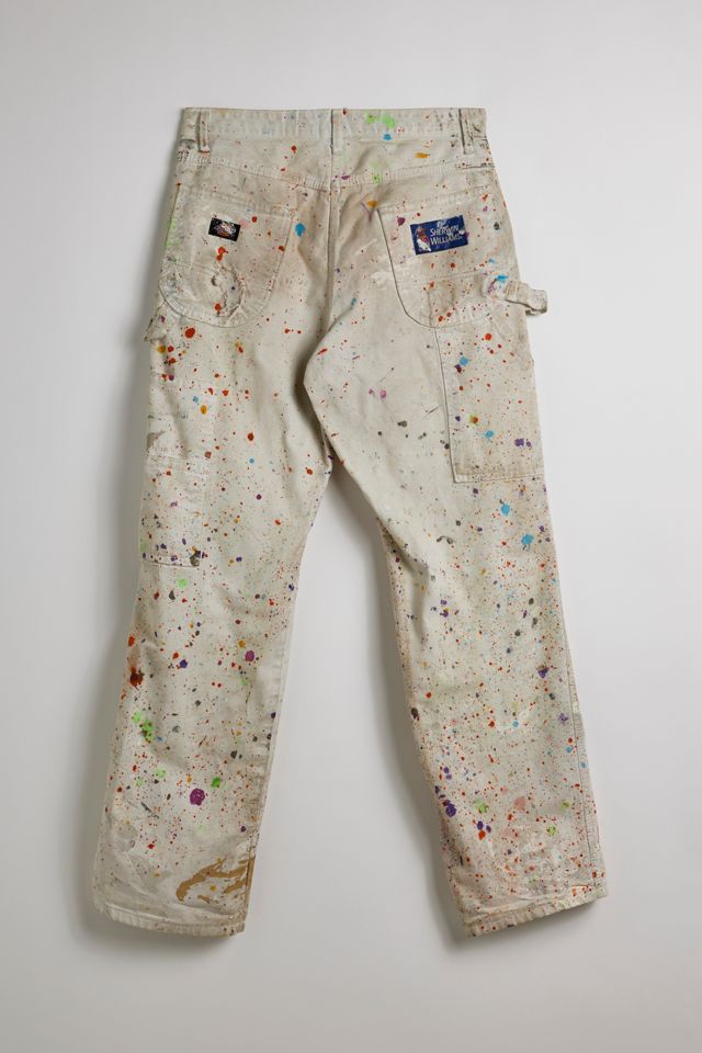 Vintage Paint Splatter Carpenter Pant | Urban Outfitters