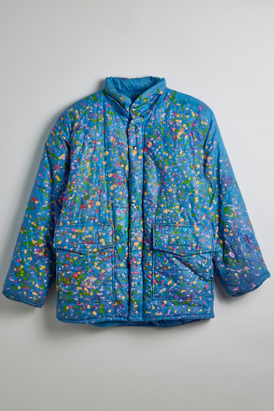 Vintage Paint Splatter Puffer Jacket | Urban Outfitters