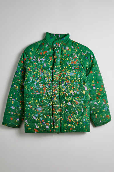 Vintage Paint Splatter Nylon Puffer Jacket | Urban Outfitters