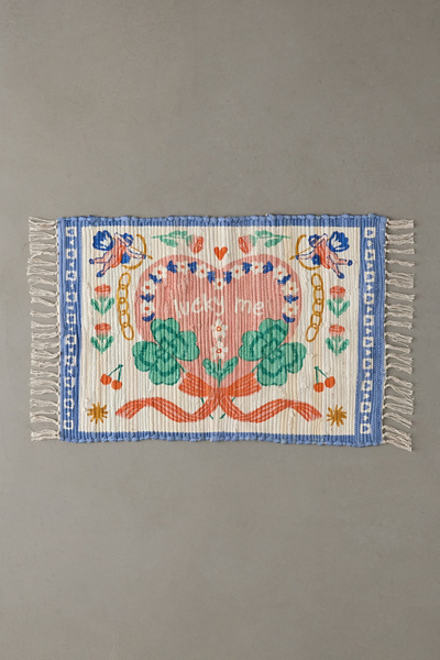 Lucky Me Screen Printed Rug | Urban Outfitters