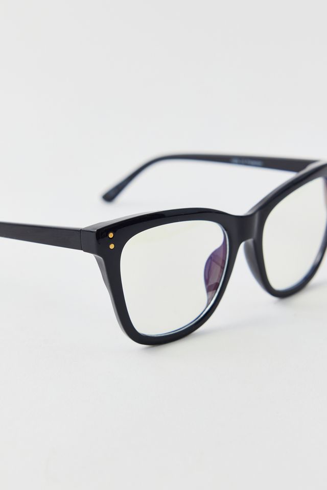 Amadeus Thick Rectangle Blue Light Glasses | Urban Outfitters Canada