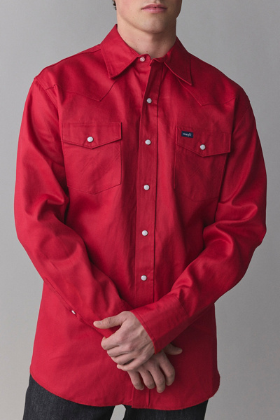 Wrangler Twill Western Work Shirt | Urban Outfitters