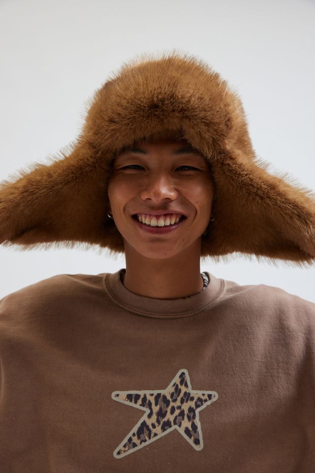 Fluffy Faux Fur Trapper Hat | Urban Outfitters